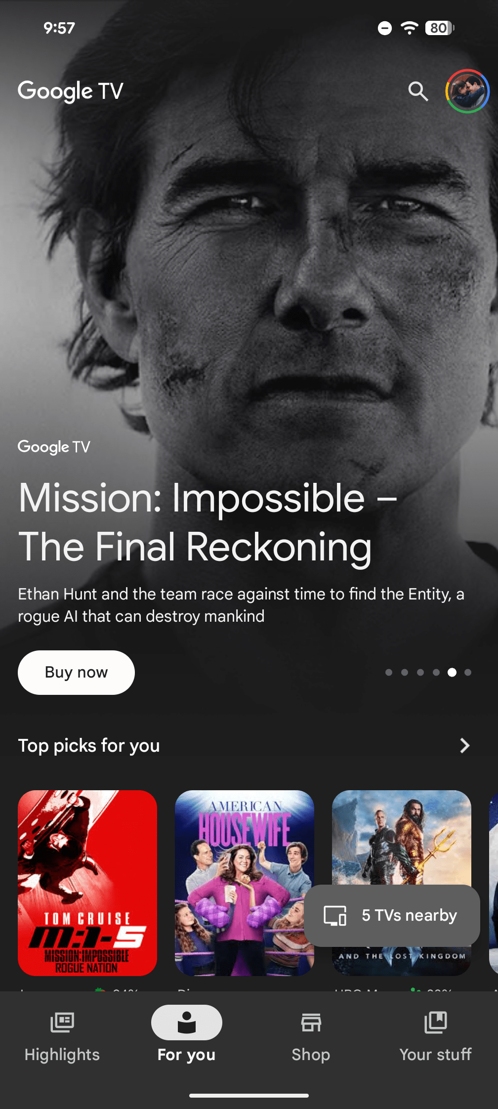 Google TV app rolling out Material 3 Expressive redesign