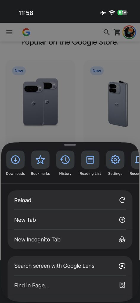 Chrome is Google’s first iPhone app with Liquid Glass