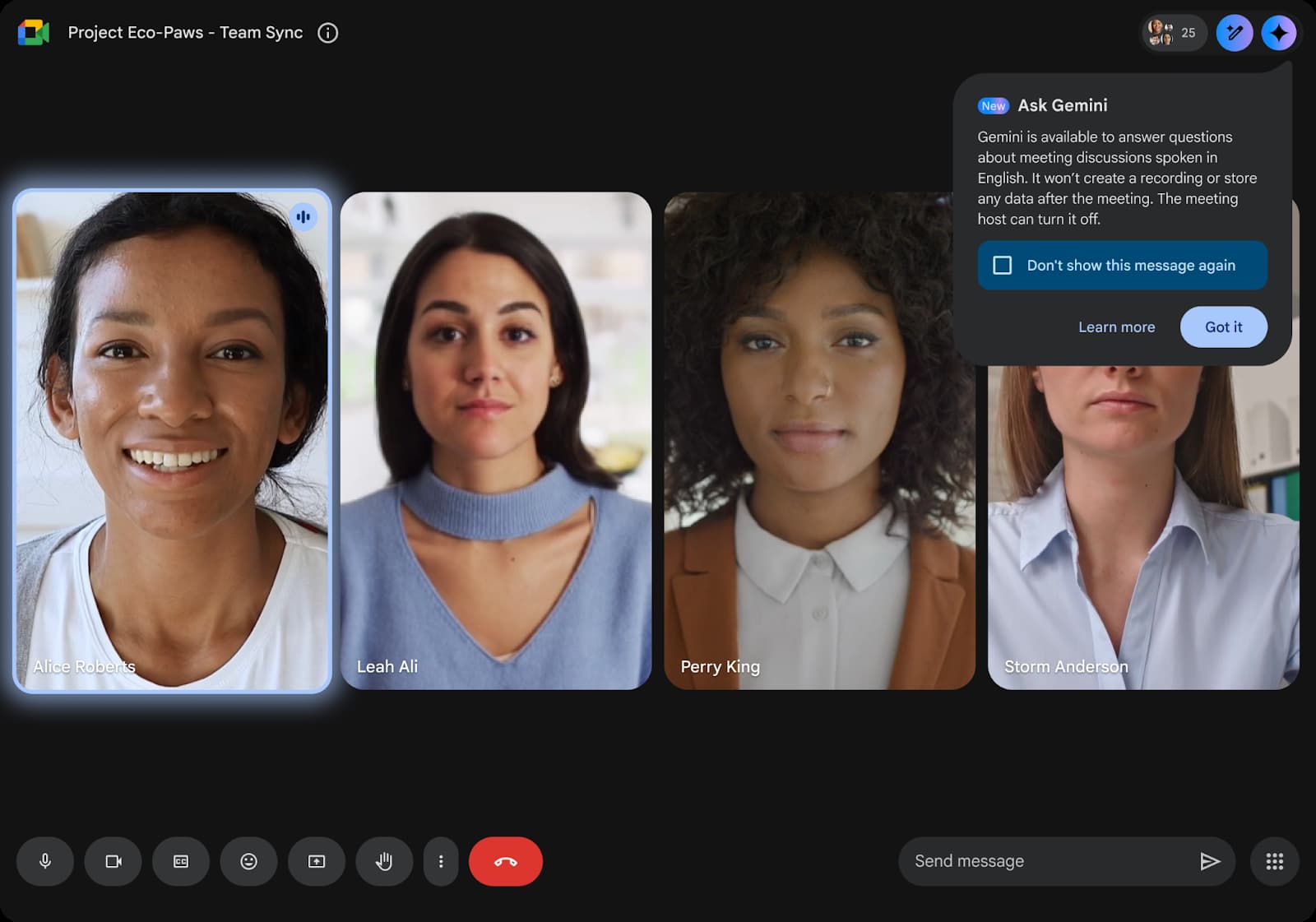 Ask Gemini coming to Google Meet for Workspace customers