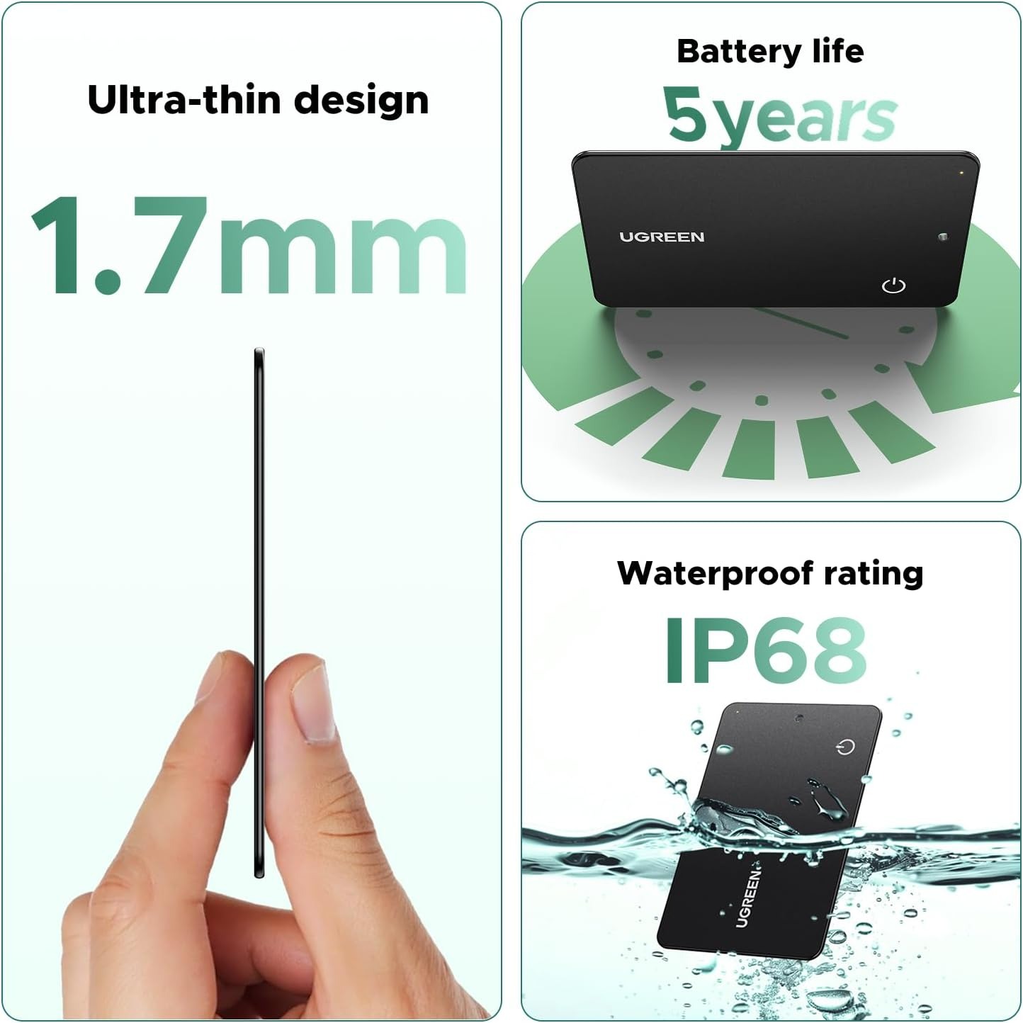 UGreen releases Android Find Hub tracker, ultra-thin, 5-year battery