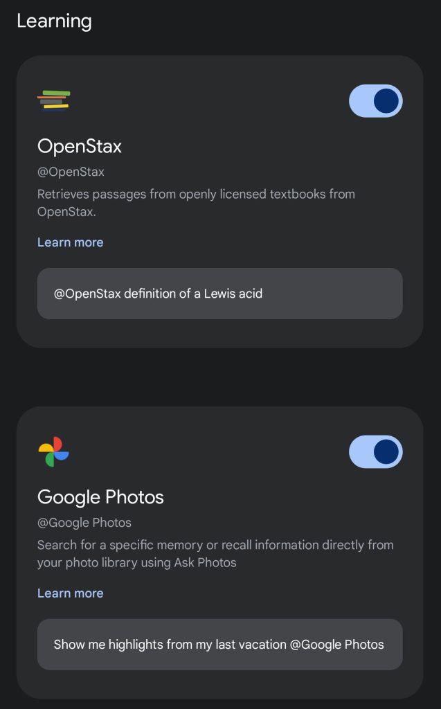 Gemini removes @Google Maps & @YouTube apps