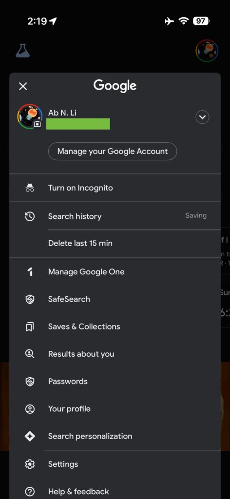Google apps on iOS get Account menu redesign