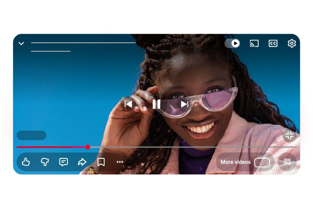 YouTube rolling out video player redesign, more