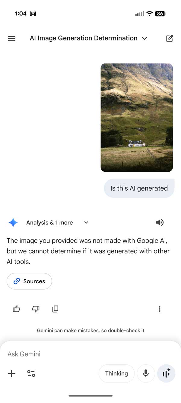 How to use Google Gemini's built-in AI image detection tool