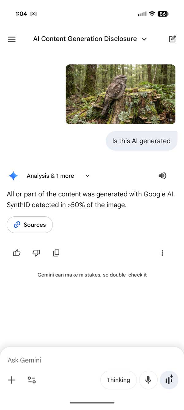 How to use Google Gemini's built-in AI image detection tool