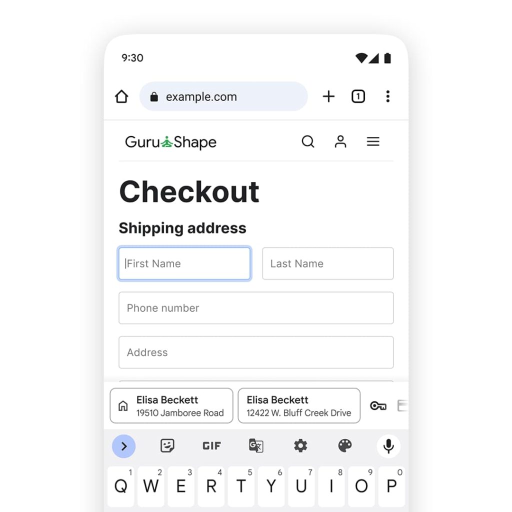 Chrome Autofill getting two-line design, Google Wallet integration