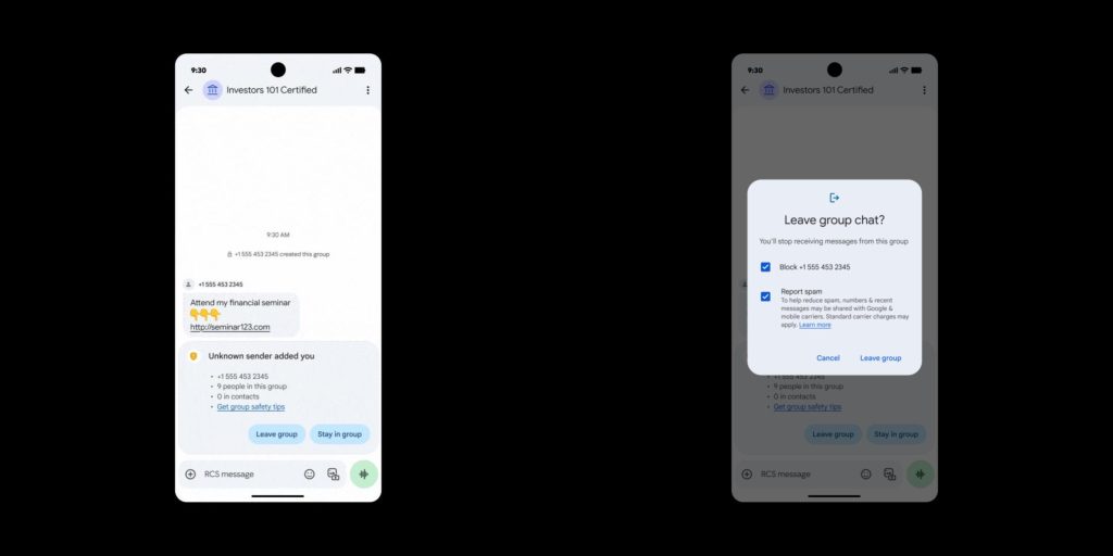 Google Phone adding ‘Urgent’ flag, Messages getting ‘Unknown’ group alerts