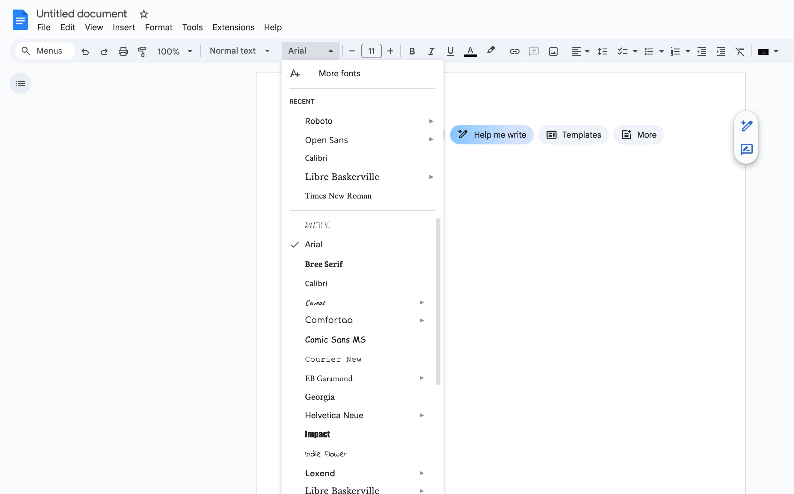 How to add Google Sans in Google Docs