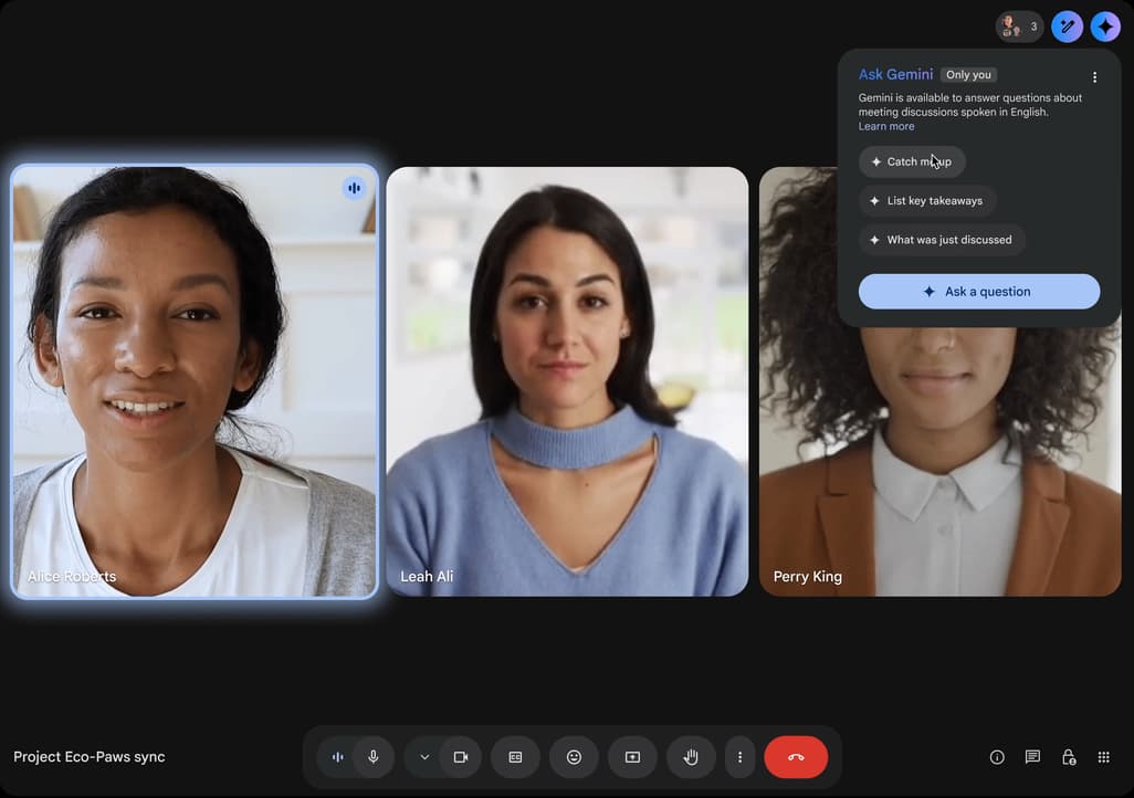 ‘Ask Gemini’ in Google Meet coming to more Workspace users, mobile app