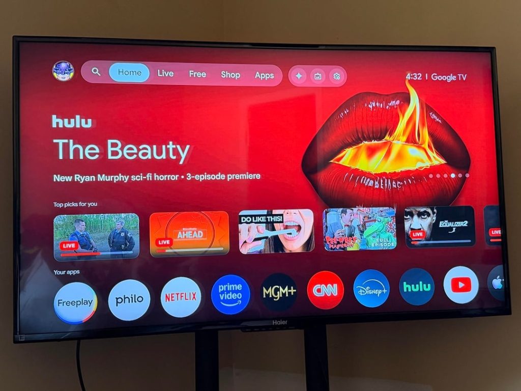 Google TV tests 'Free' and 'Shop' tabs on homescreen [Gallery]