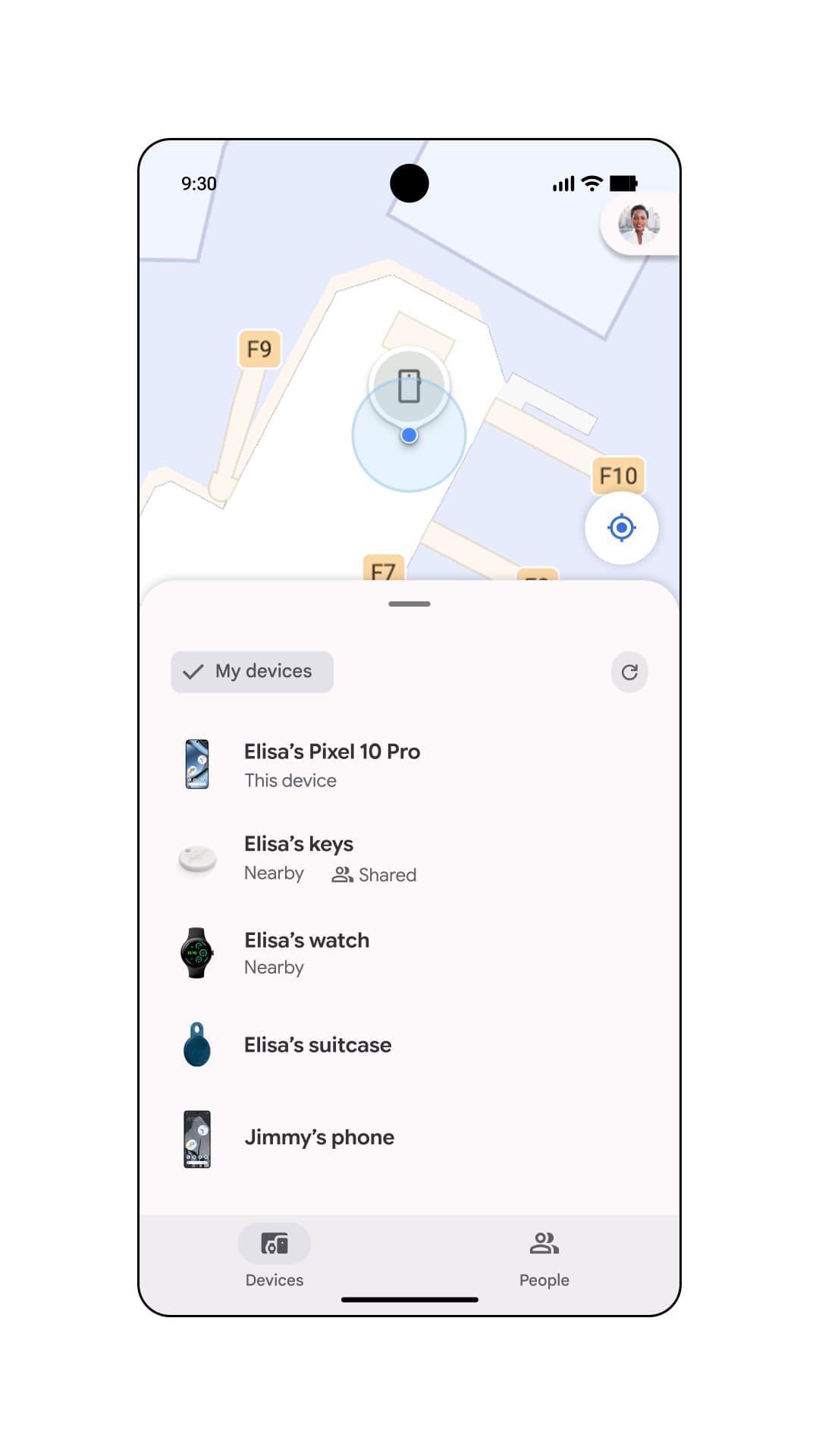 Find Hub adds Google Messages integration, lost luggage sharing