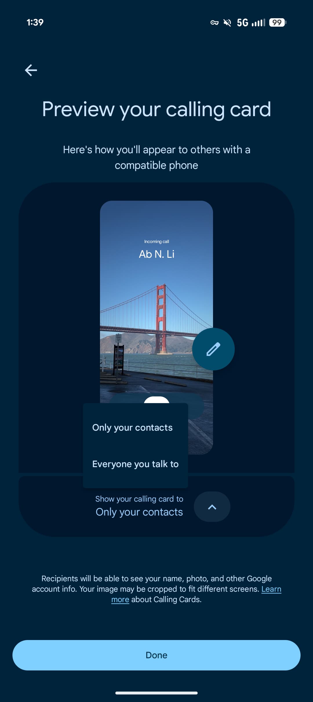 Google Phone app rolling out ability to set ‘your calling card’