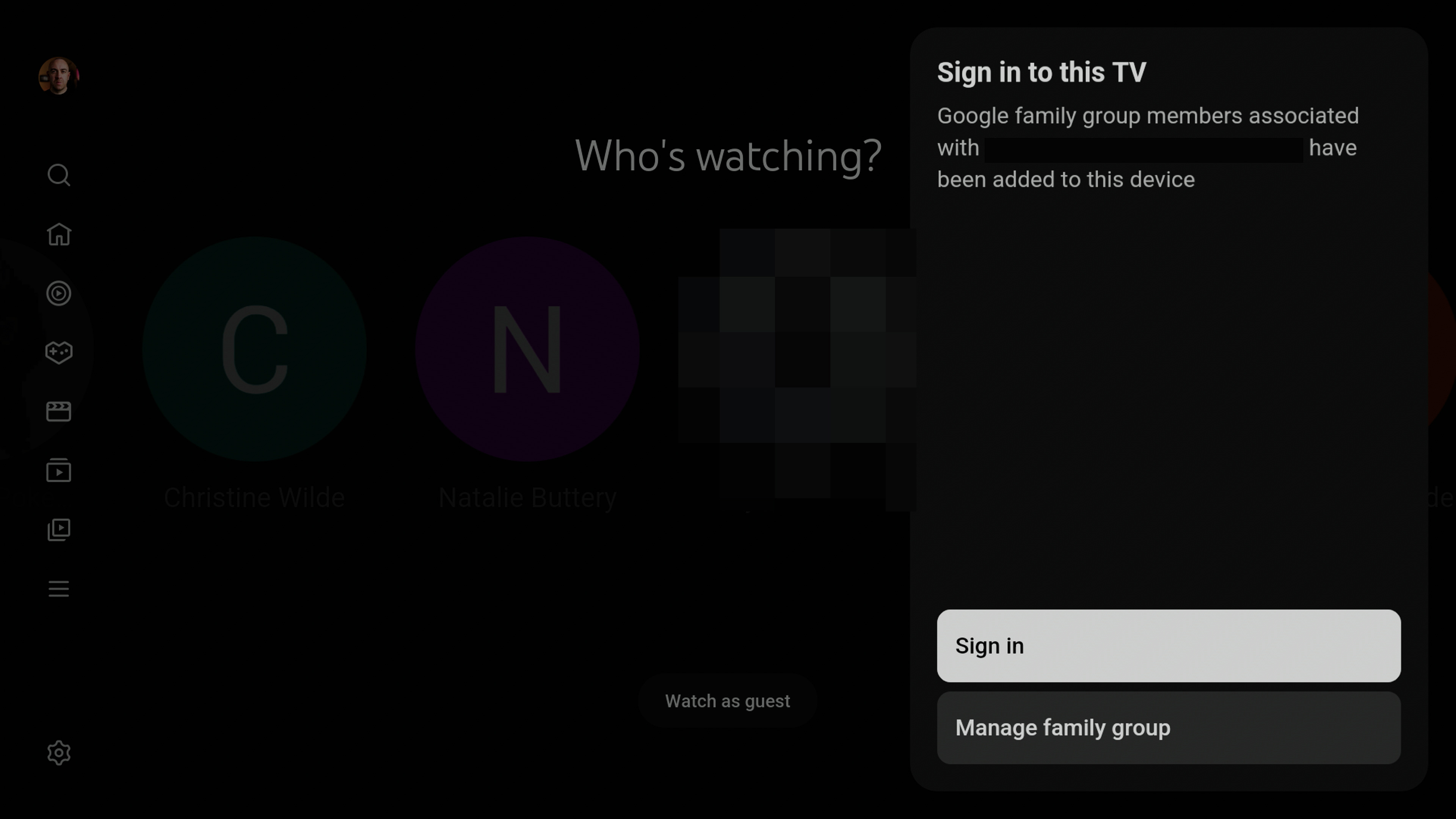 YouTube for Android TV now shows Premium family plan members at account ...