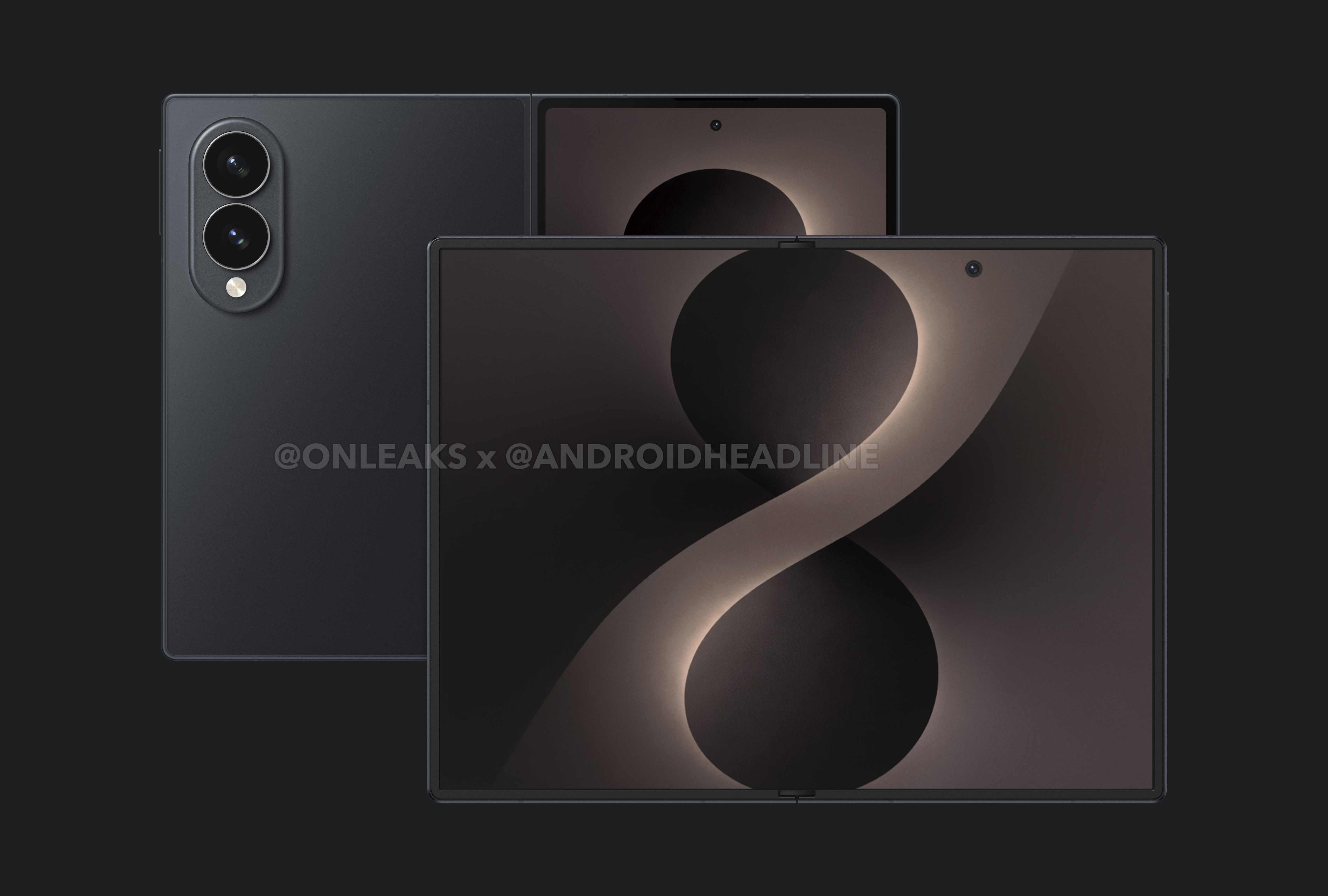Galaxy Z Fold Wide leaks with short design, dual cameras [Gallery]