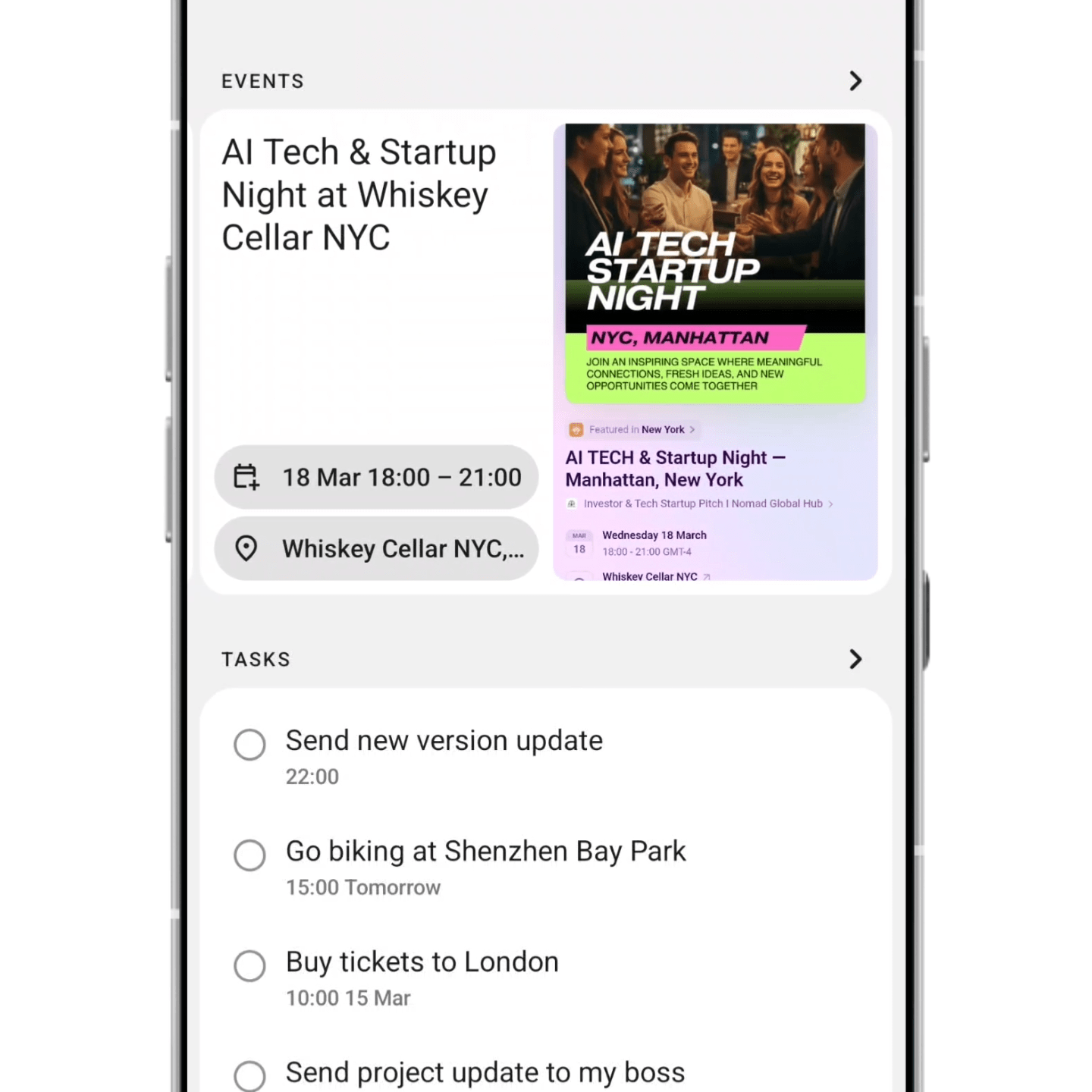 Nothing Essential Space update adds event detection, search