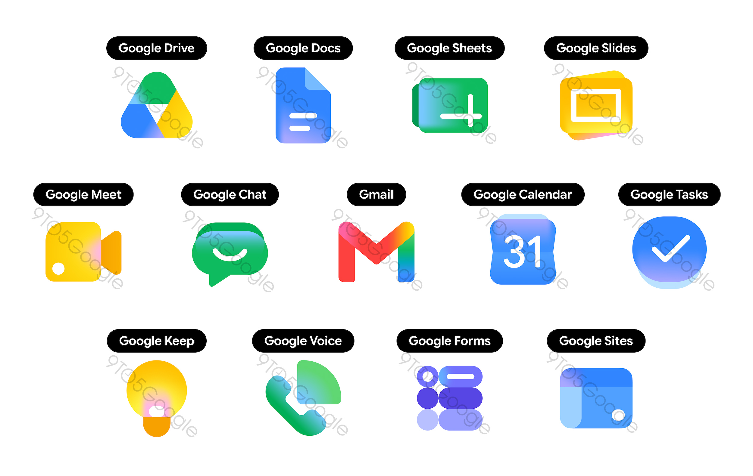 You can use Google's new Workspace, Gmail icons early