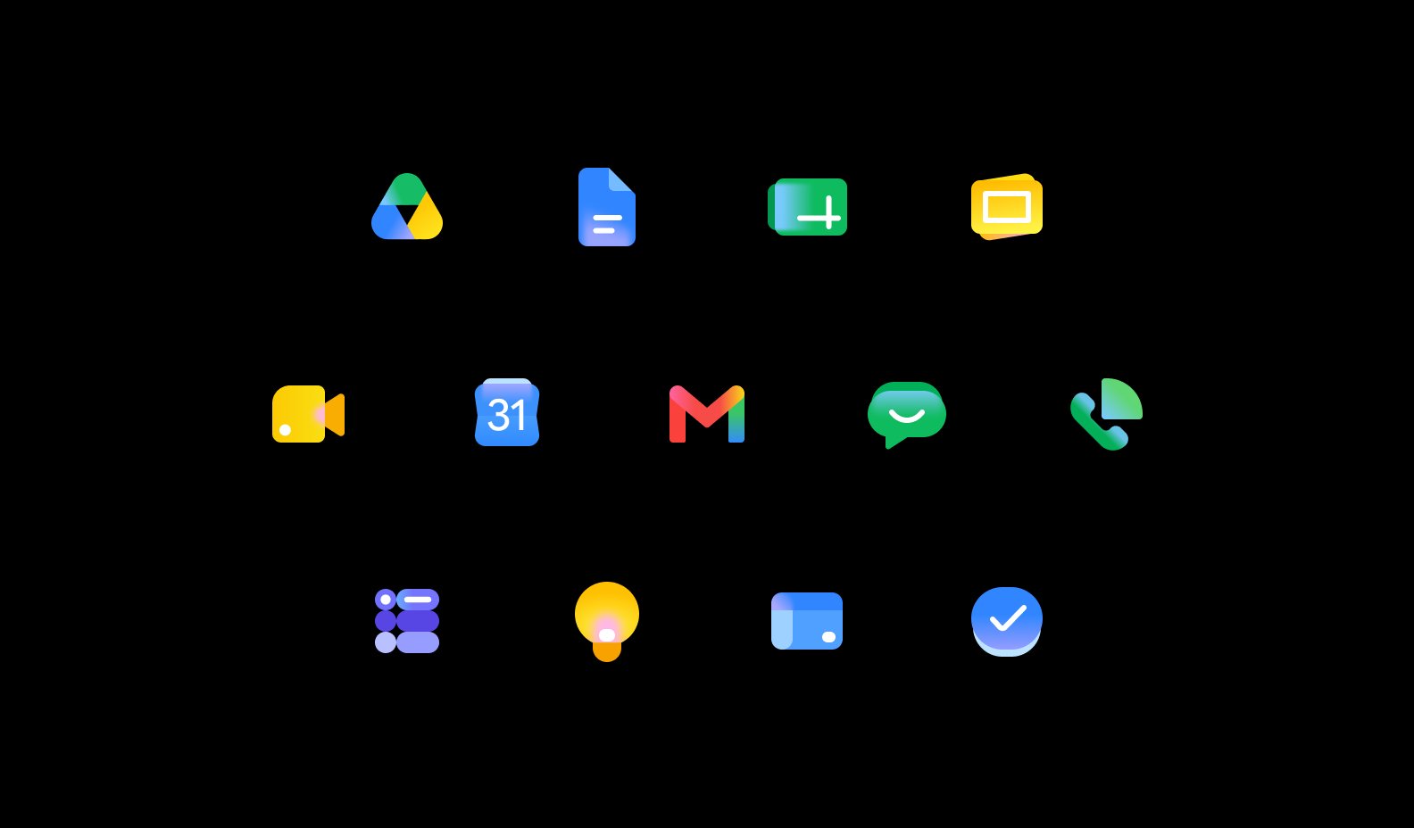 You can use Google's new Workspace, Gmail icons early