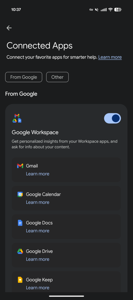 Gemini Live now works with more 'Connected Apps' on Android