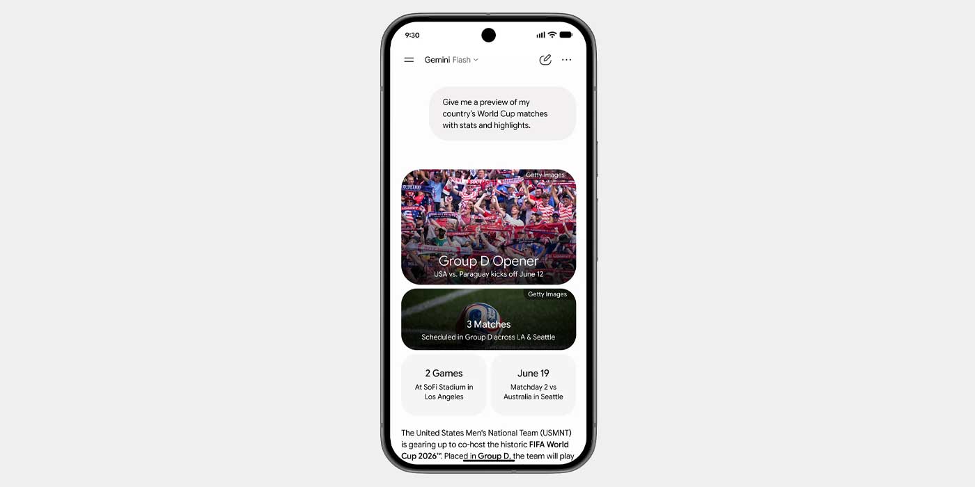Google makes AI Mode Pro visuals free during 2026 World Cup