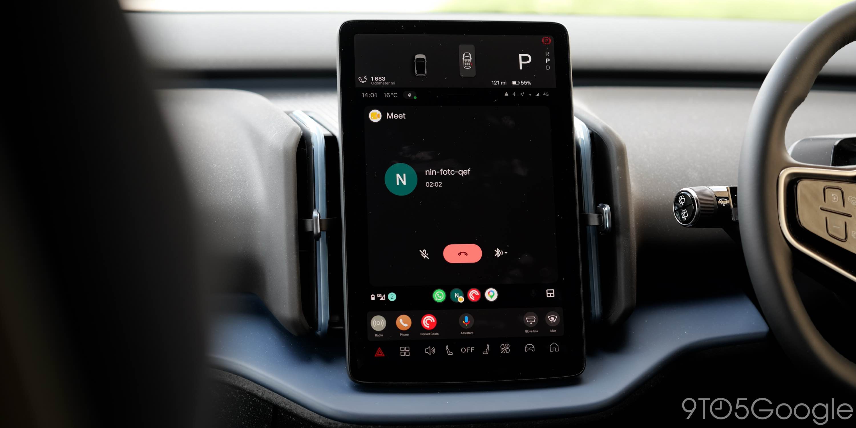 [Update: Details] Google Meet for Android Auto now rolling out widely